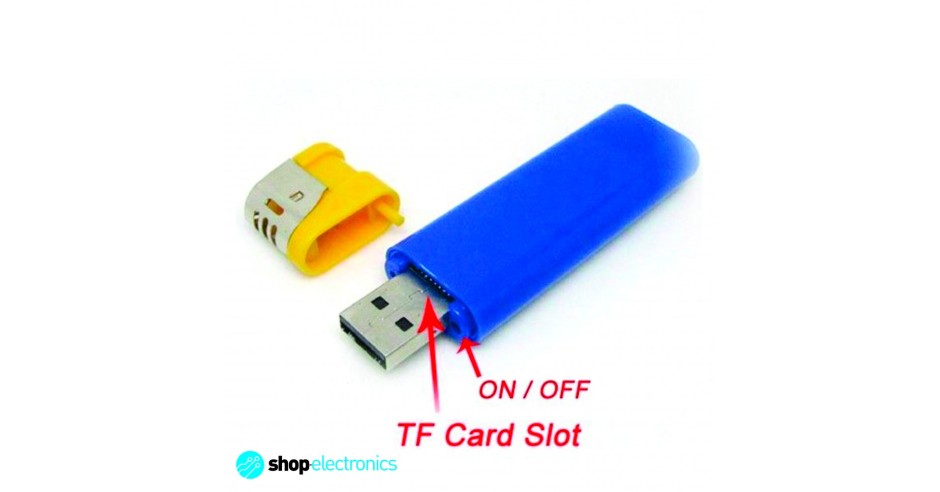 Bricheta cu Camera Spion HD720, Card 16GB GRATUIT, Activare Vocala ...