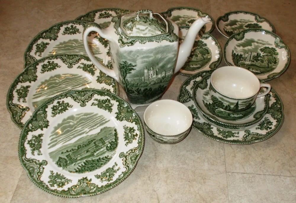 Serviciu - ceai/cafea - portelan englezesc - Old Britain Castles ...