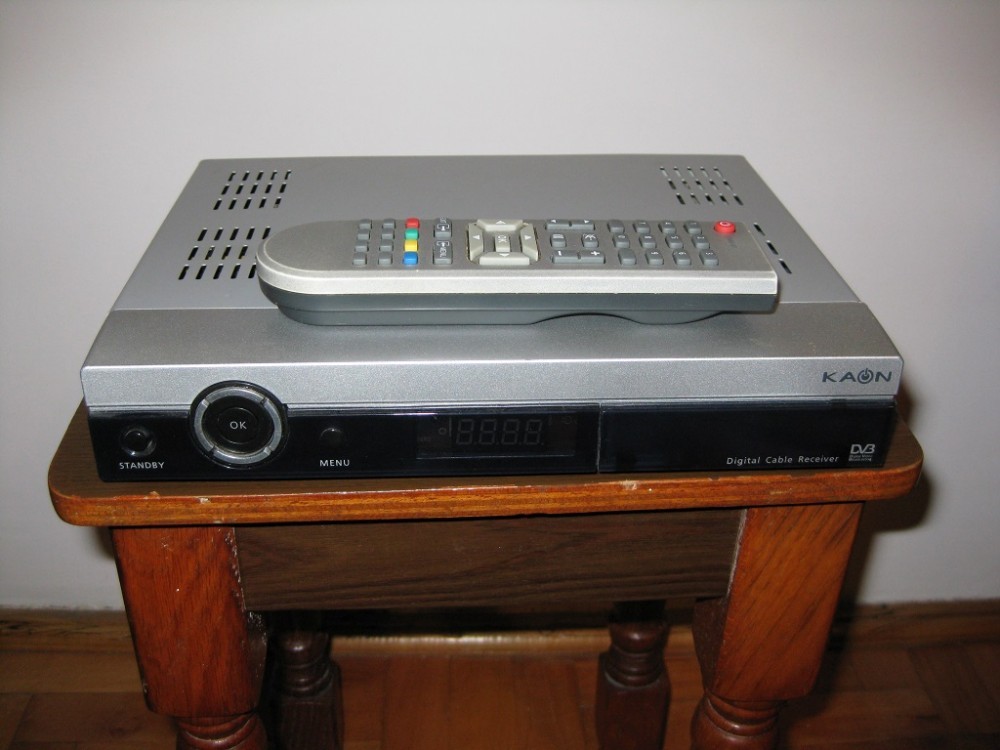 Receiver, Decodor, Receptor DVB-C, cablu RCS/RDS marca KAON ca nou cu ...