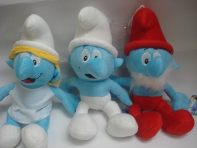 SMURFI DE PLUS MUZICALI SET DE 3 Piese MAMA SMURF PAPASMURF SI BEBE ...