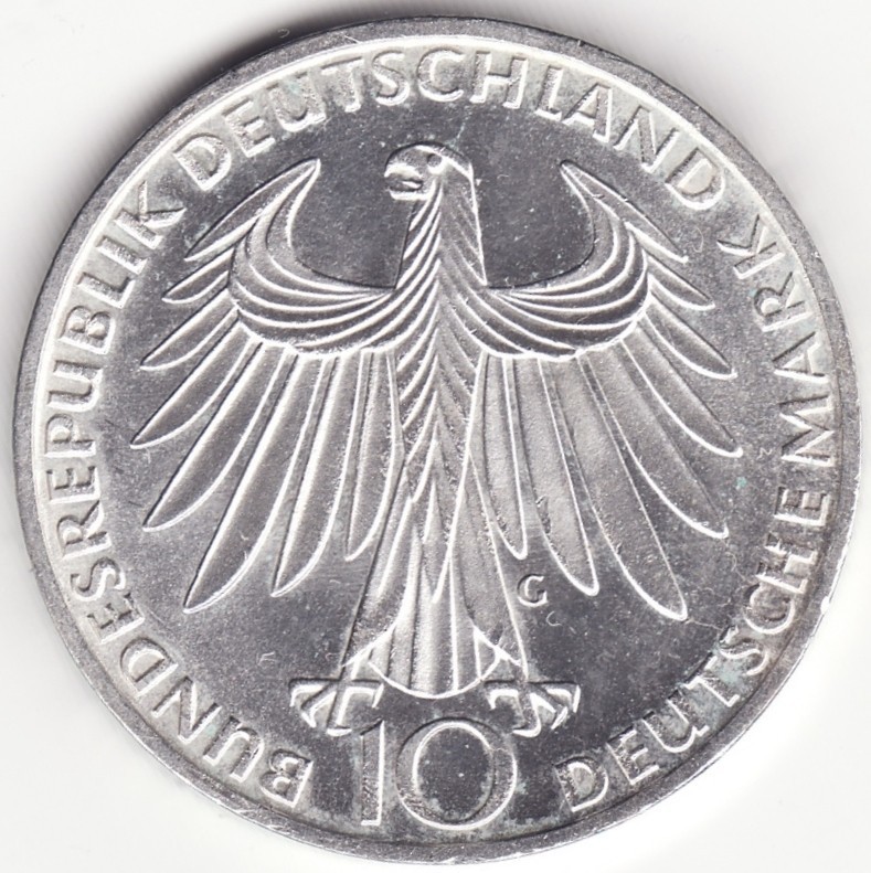 Moneda - Republica Federala Germania - 10 Deutsche Mark 1972 - A XX-a ...