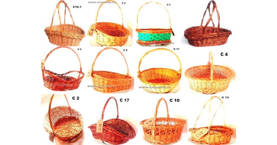 Cosuri Traditionale Romanesti impletite din Rachita cu Toarta- marimi ...