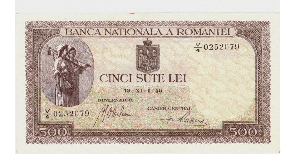 * Bancnota 500 lei 1940 | arhiva Okazii.ro