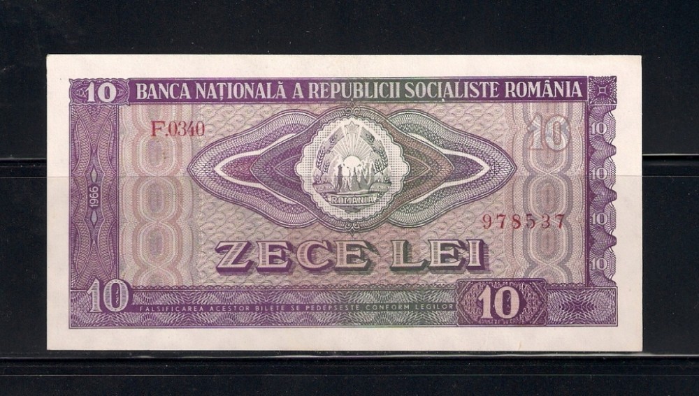 BANCNOTA 10 LEI 1966 - NECIRCULATA | arhiva Okazii.ro