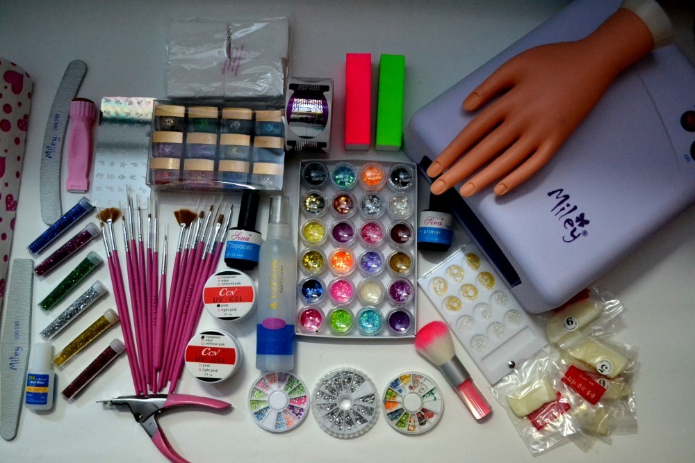 Set kit unghii false gel Mana practica Gel color Accesorii Manichiura ...