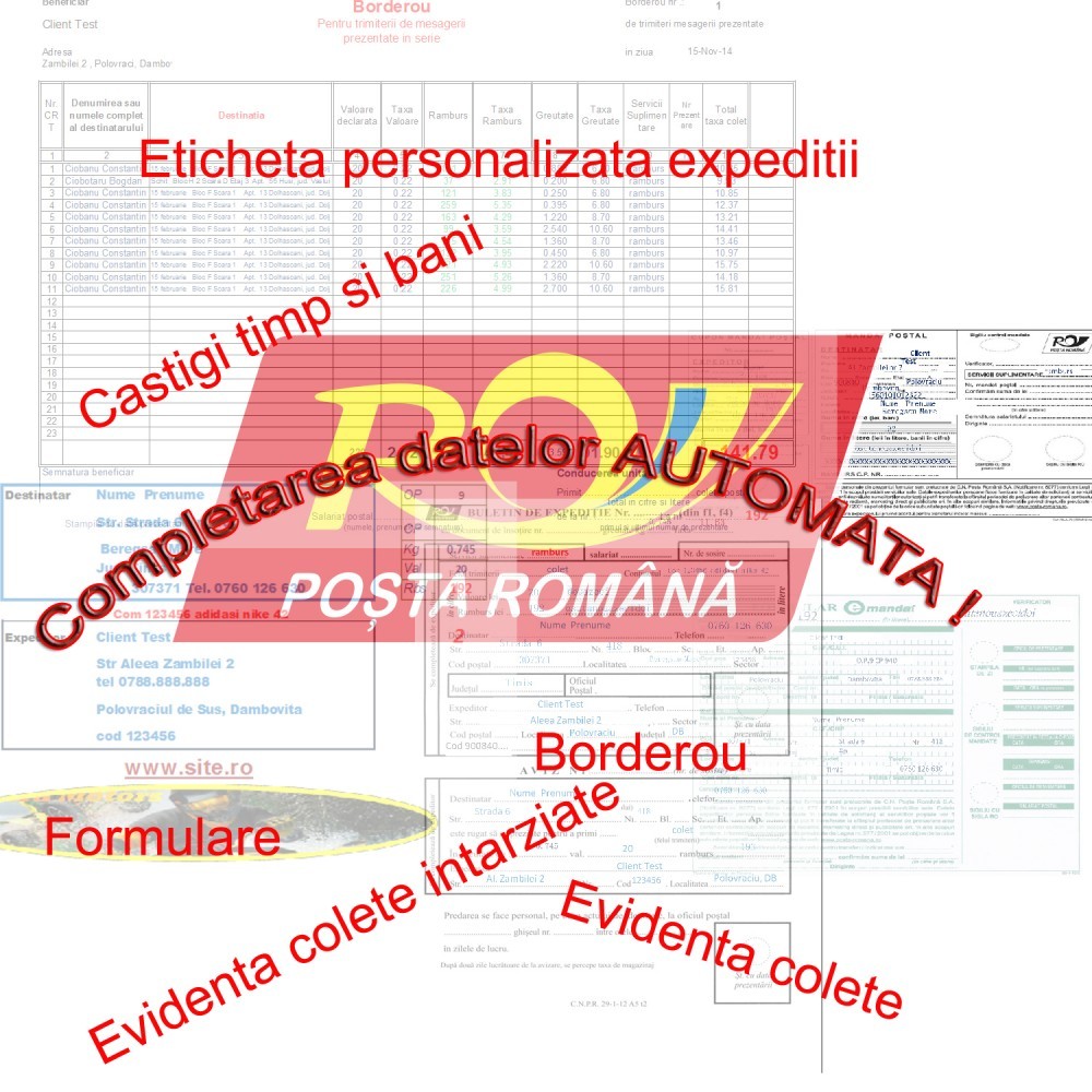 Soft FPEB Formular Posta Evidenta Borderou | arhiva Okazii.ro