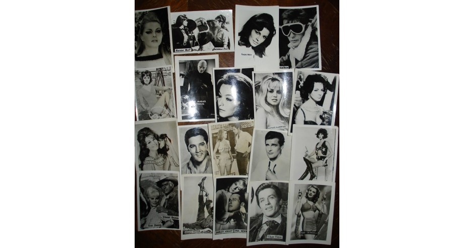 Lot 1 fotografii actori si cantareti straini - 19 buc. - Alain Delon ...