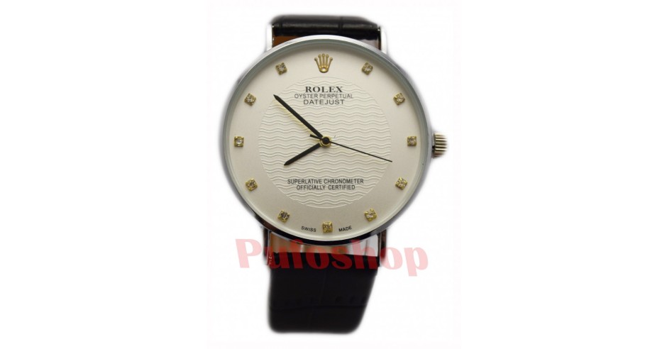 Ceas de barbati Rolex elegant, model SLIM extra-plat finut +cutie cadou ...