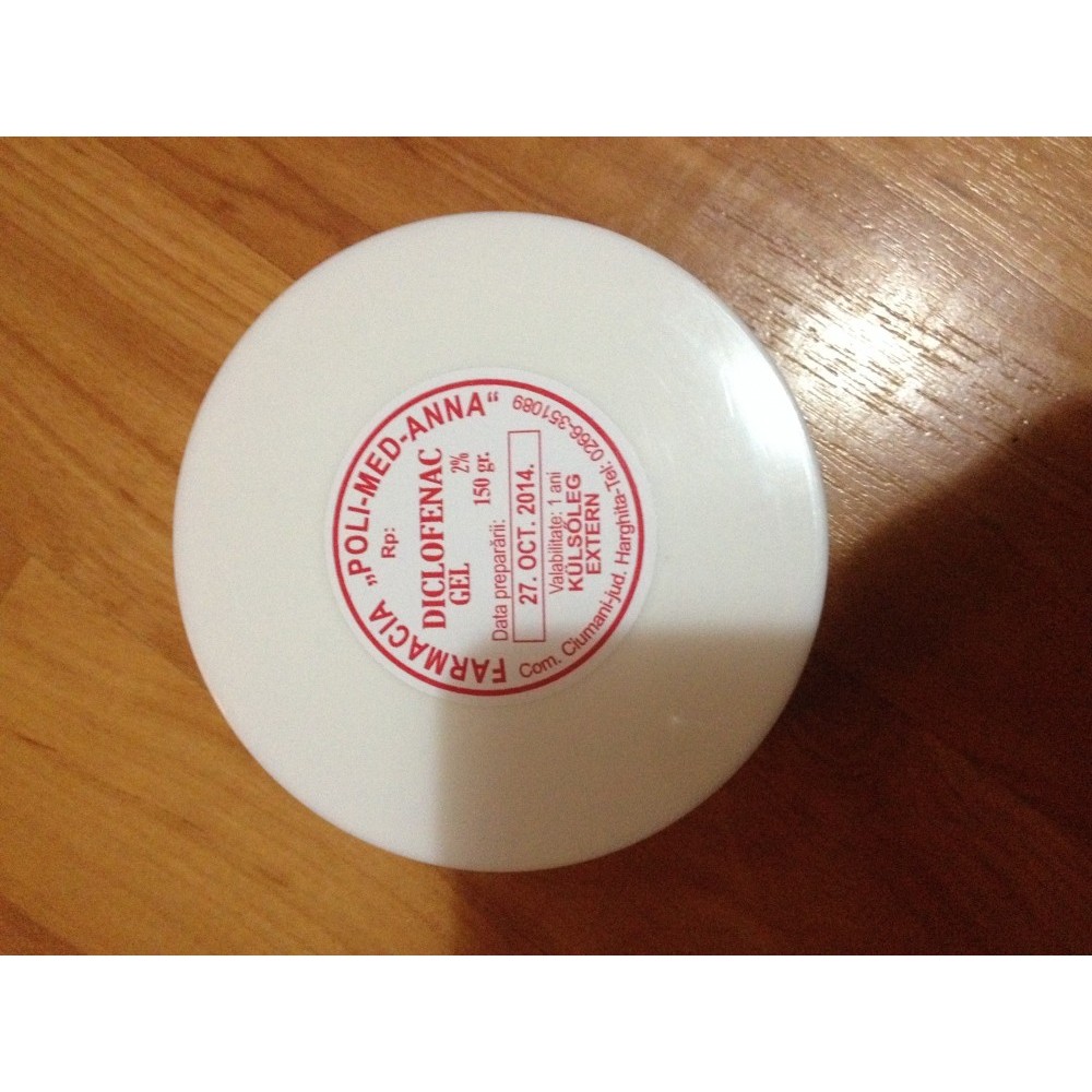 Crema/Unguent reumatism, entorse, contuzii, etc Diclofenac Gel 2% ...