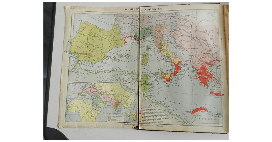 Atlas istoric german , circa 1919 - 1920, harti vechi, harti istorice | arhiva Okazii.ro