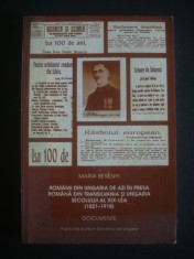 MARIA BERENYI - ROMANII DIN UNGARIA DE AZI IN PRESA ROMANA DIN ...