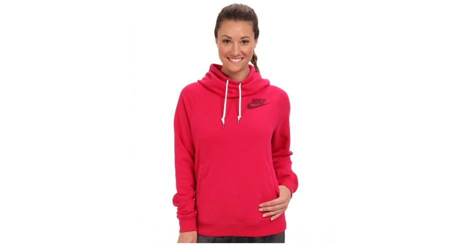 Hanorac femei 165 Nike Rally Funnel Neck Hoodie | Produs 100% original ...