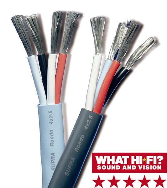 Cabluri de boxe bi-wiring SUPRA Cables Rondo 4x2.5, noi, la metraj, la ...