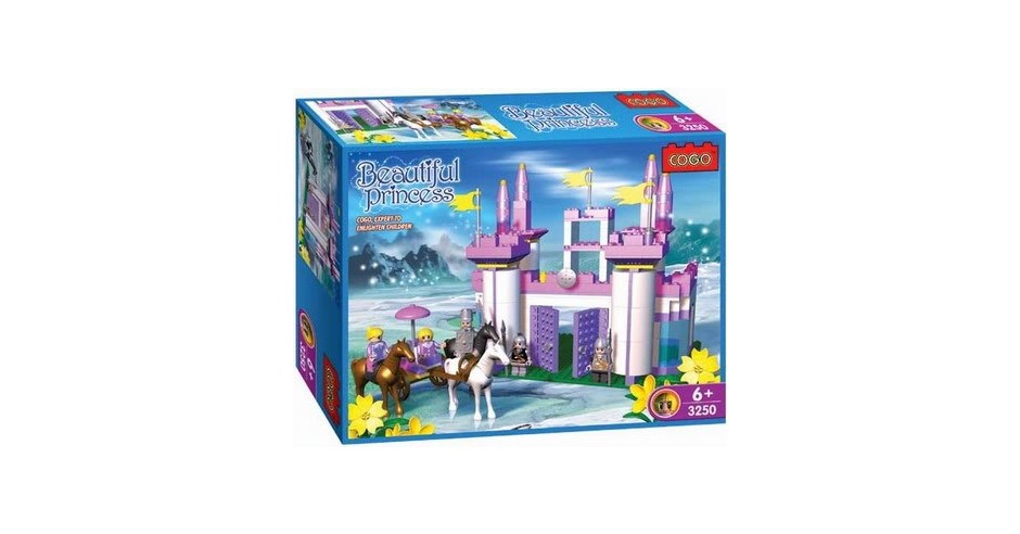 FRUMOASA PRINTESA LA CASTEL,JOC DE CONSTRUIT TIP LEGO DE MARE ...