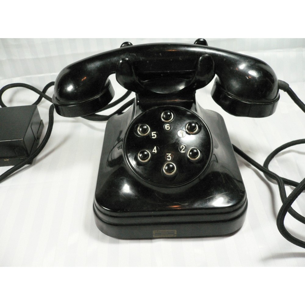 TELEFON VECHI - EBONITA NEAGRA - MODEL SPECIAL - 6 BUTOANE | Okazii.ro