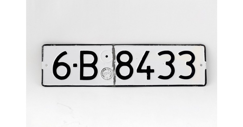 Placuta Numere auto masina inmatriculare vechi Bucuresti anii '80 '90 ...