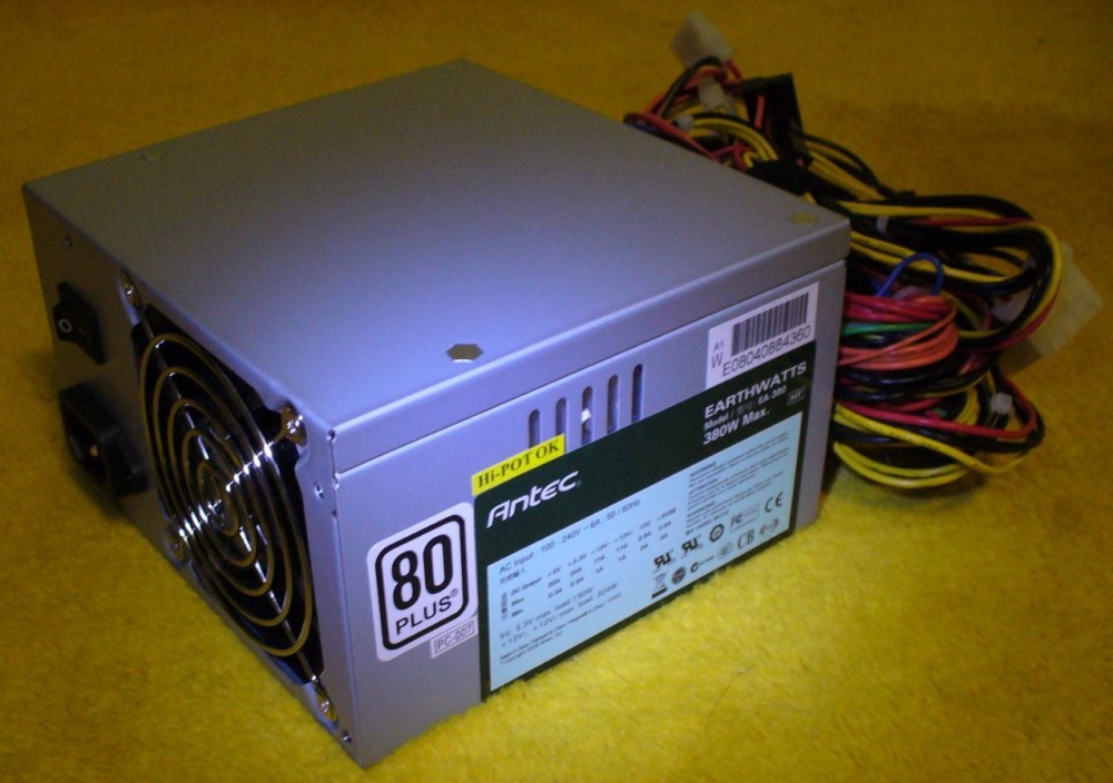 Sursa alimentare PC Desktop computer calculator ANTEC 380W , originala ...