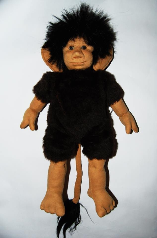 Jucarie decor maimuta / maimutoi 52 cm, vintage, colectie deosebita ...