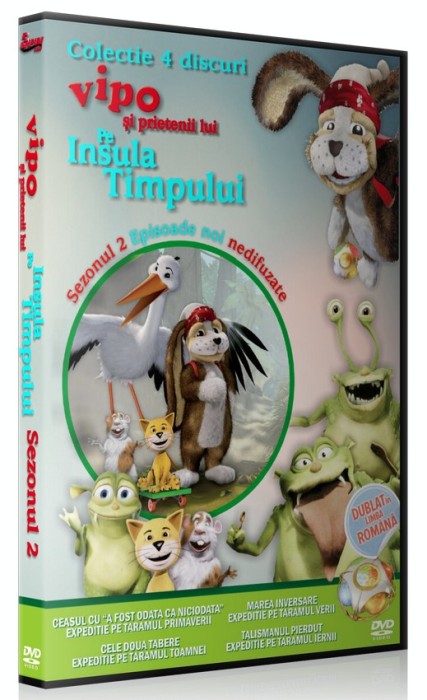Vipo si prietenii pe insula timpului - Colectie 4 DVD-uri desene ...