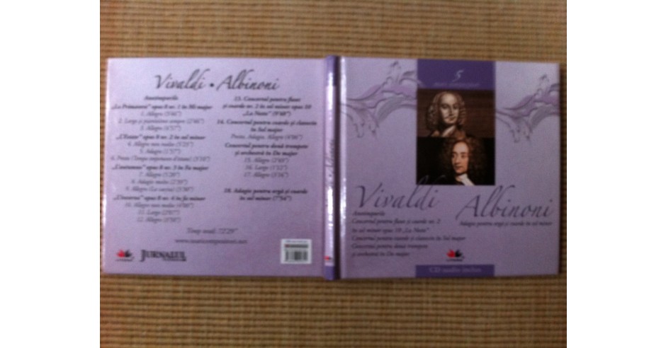 Antonio Vivaldi / Tomaso Albinoni vol 5 cd disc muzica clasica booklet ...