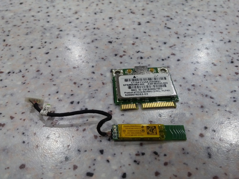 placa de retea wireless + modul bluetooth Hp EliteBook 2540p | arhiva ...