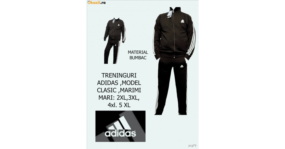 TRENINGURI ADIDAS,MARIMI MARI DE LA 2 XL LA 4XL,BUMBAC ,LIVRARE ...