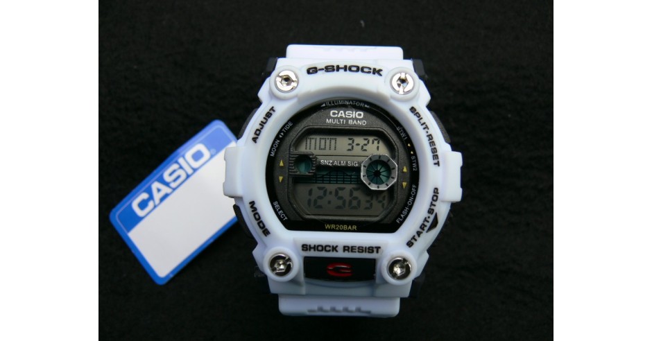 CEAS CASIO G-SHOCK DW-7900 PEARL WHITE-MECANISM JAPONEZ-POZE 100% REALE ...