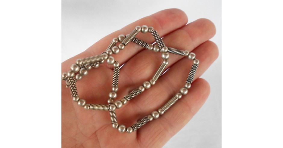 VALOROS COLIER ARGINT MASIV 22g CONFECTIONAT MANUAL BIJUTERII ARGINT ...