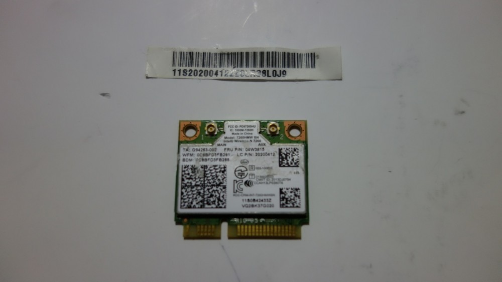 Modul WiFi / placa retea wireless laptop Lenovo Ideapad U330 ORIGINAL ...