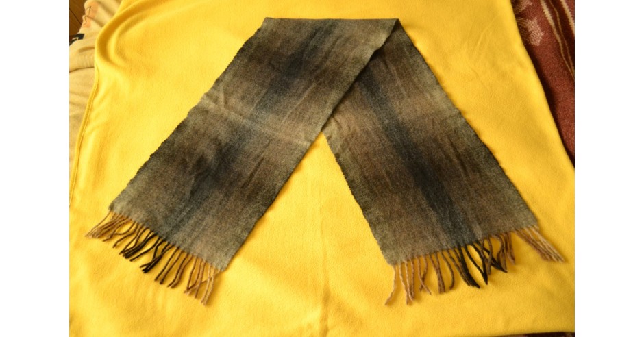 Fular lana 100% Italy / Fular barbatesc / Fular iarna din lana 143 x 30 ...