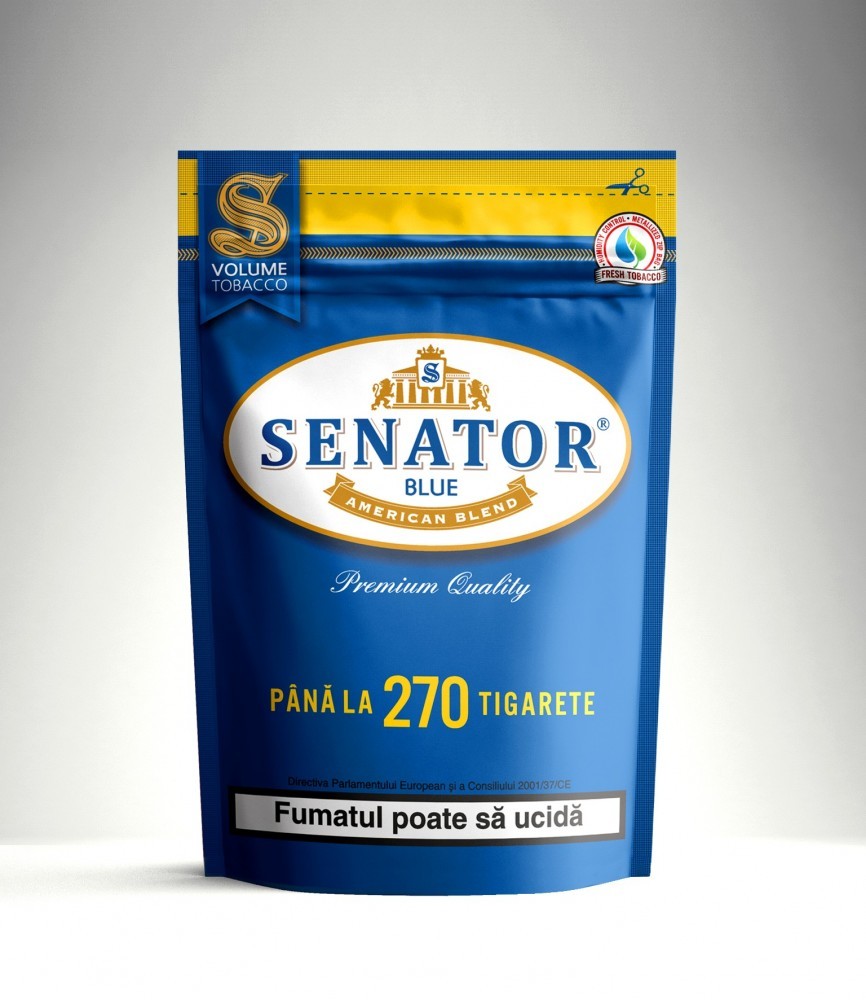 Tutun SENATOR Blue 135g - Tabac Extra Volum pentru injectat tuburi de ...