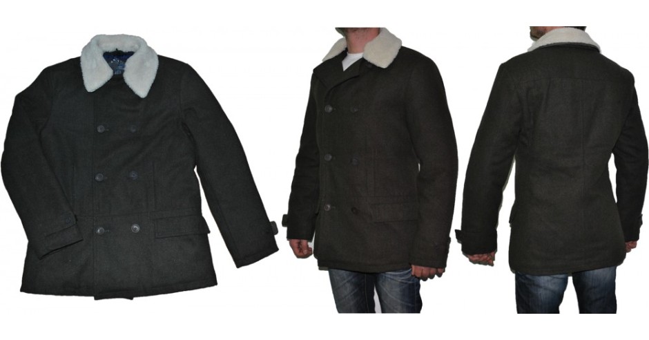 ZARA MAN Lefties, Geaca gen SACOU Barbati, Model scurt, 2 randuri de ...