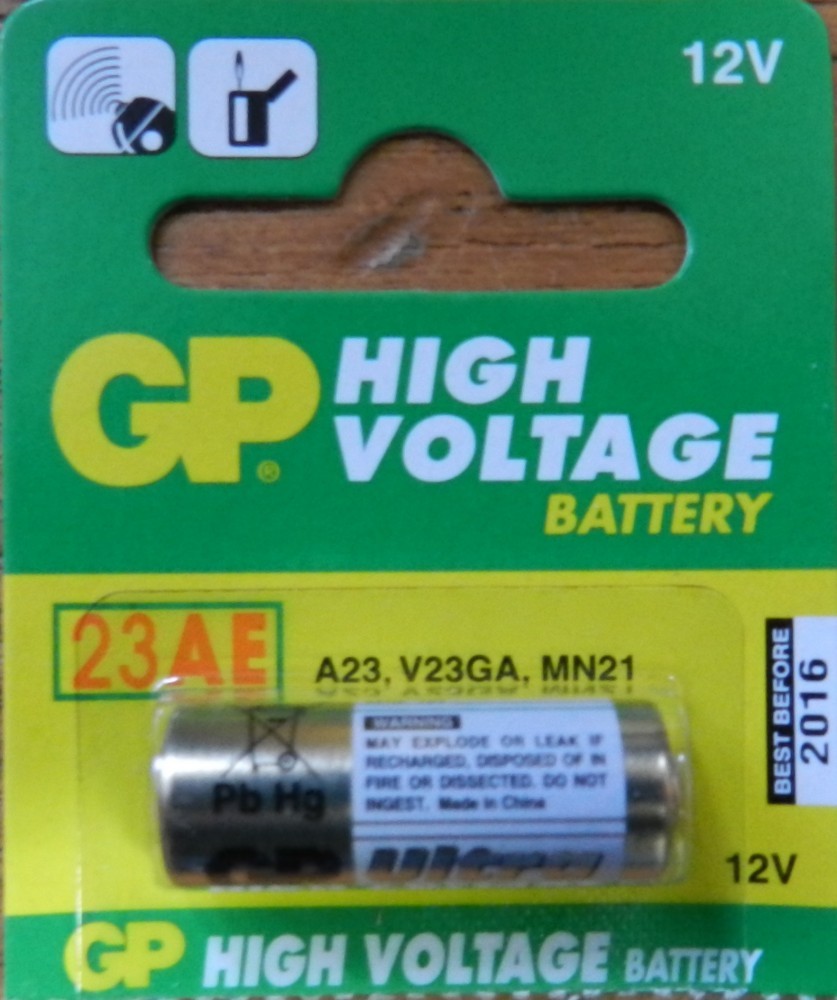 Baterie GP 23AE 12v 38mAh Ultra Alcalina Telecomanda Auto 23AE-2C5 ...