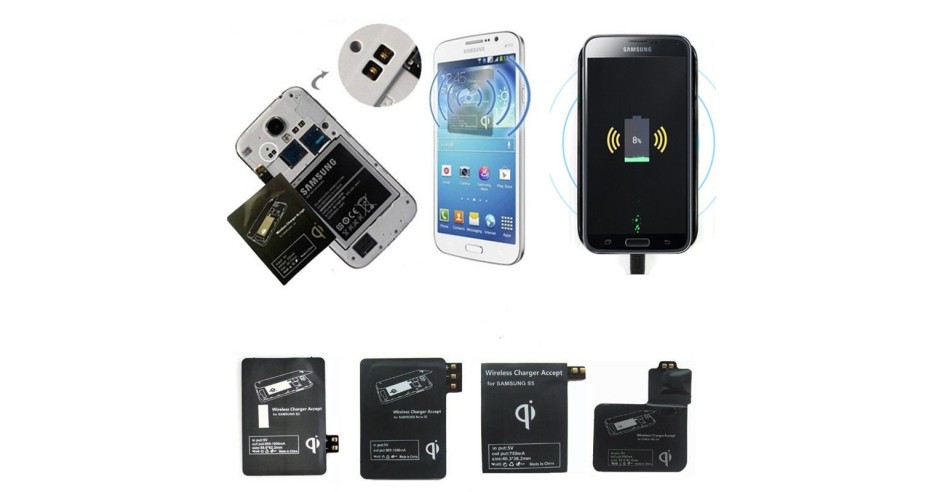 Receiver QI Incarcator wireless Galaxy S34 5 si Note23 4, Extern ...
