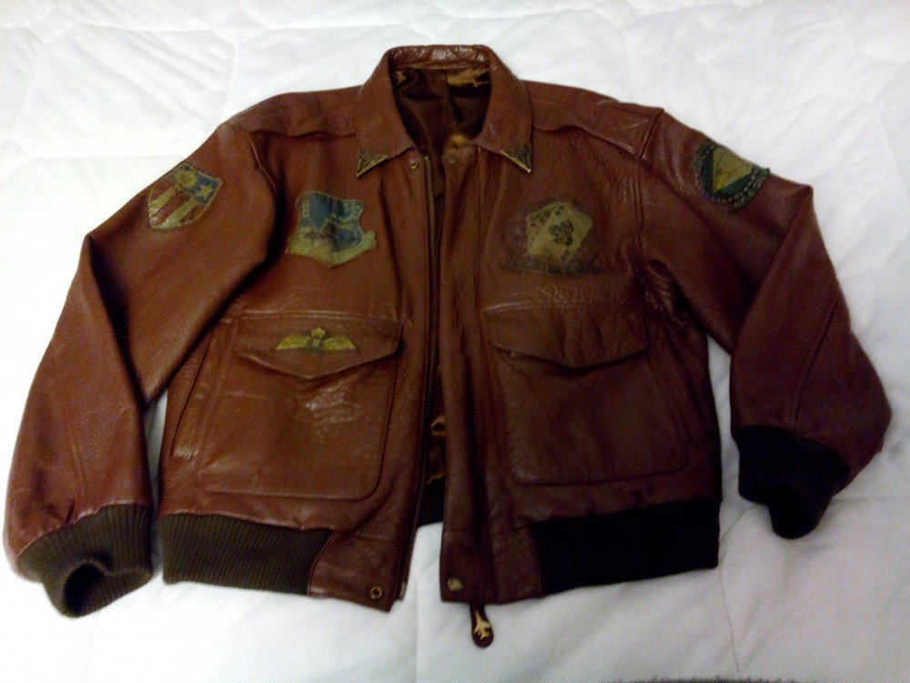 Geaca aviator, pilot Royal Air Force autentica, din piele, vintage ...