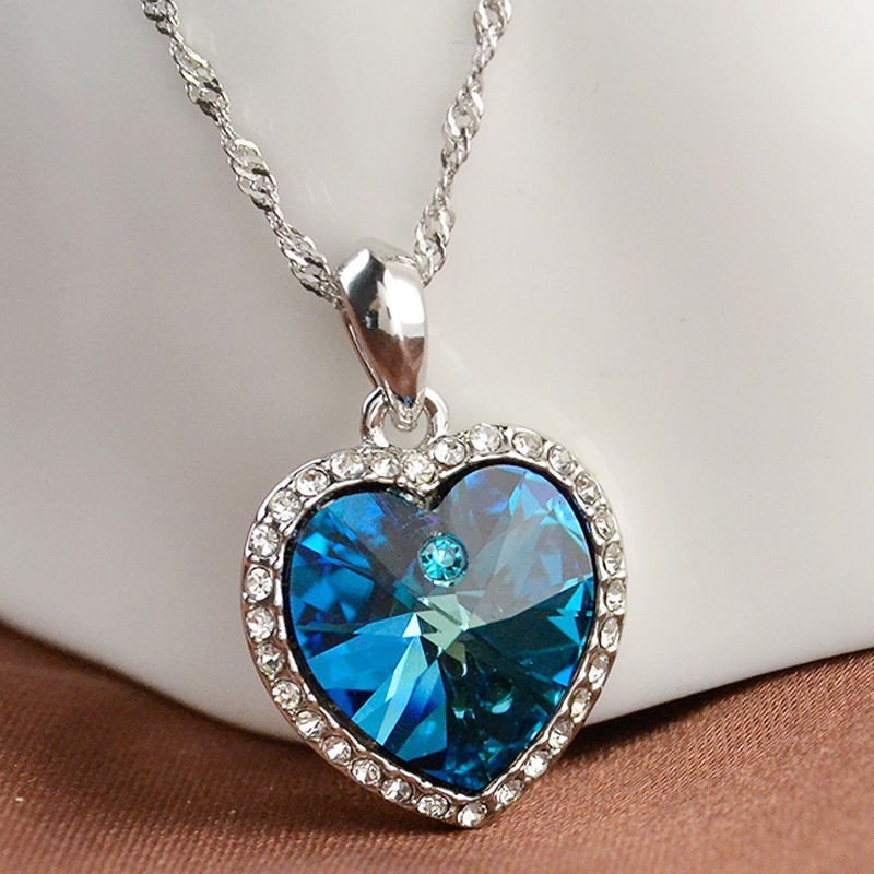 Lantisor cu pandantiv model inimioara "Titanic, Inima Oceanului", cu ...