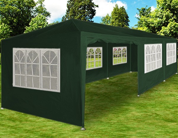 Cort de gradina 3x9 m verde, pavilion, cort bere, cort nunti 9x3 m ...