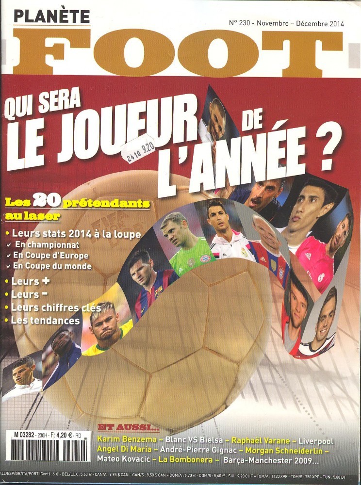 REVISTA DE FOTBAL*PLANETE FOOT NOEMBRIE DECEMBRIE 2014 CU POSTER ...