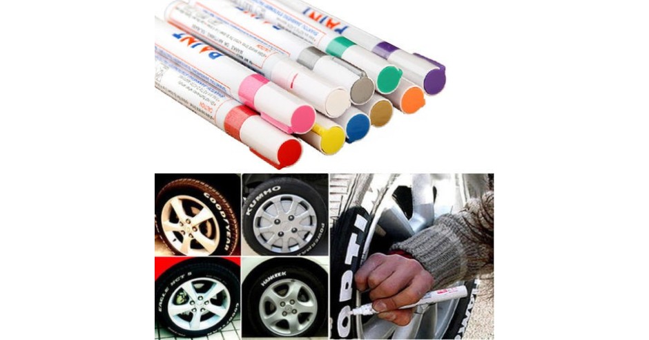 Marker Permanent Anvelope / Vopsea Cauciucuri / Roti | arhiva Okazii.ro