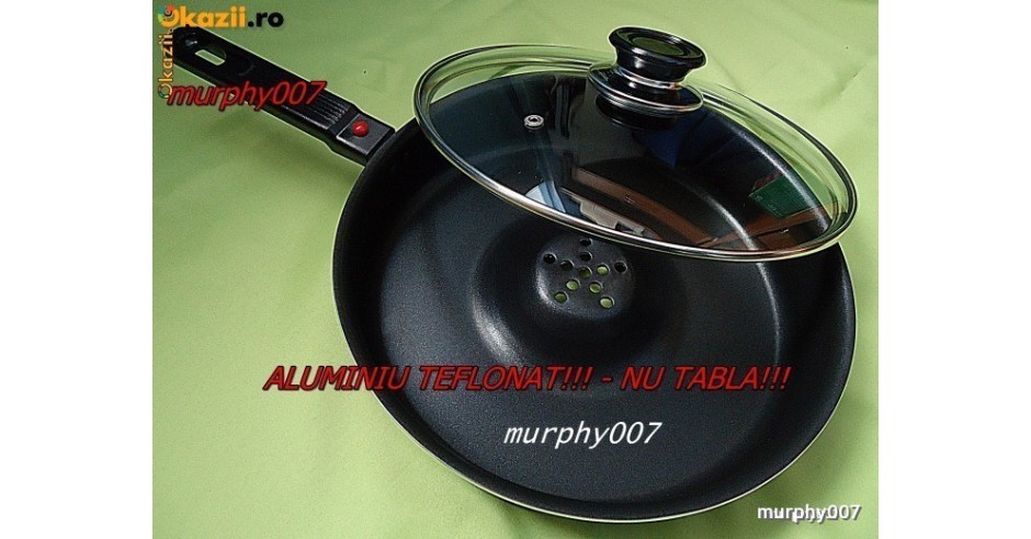 TIGAIA Dry Cooker=ALUMINIU TEFLONAT (NU TABLA) Tigaie Magica DRY COOKER ...