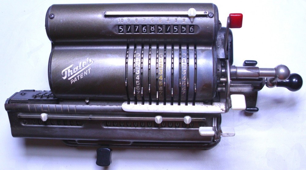 masina de calcul calculat calculator mecanic german Thales patent ...