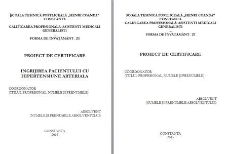 LUCRARE DE LICENTA AMG – INGRIJIREA PACIENTILOR CU HTA (+ PREZENTARE ...