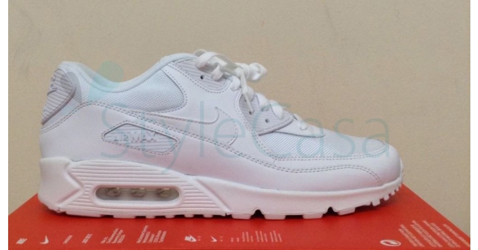 Nike Air Max 90 Albi Triple White Unisex | arhiva Okazii.ro