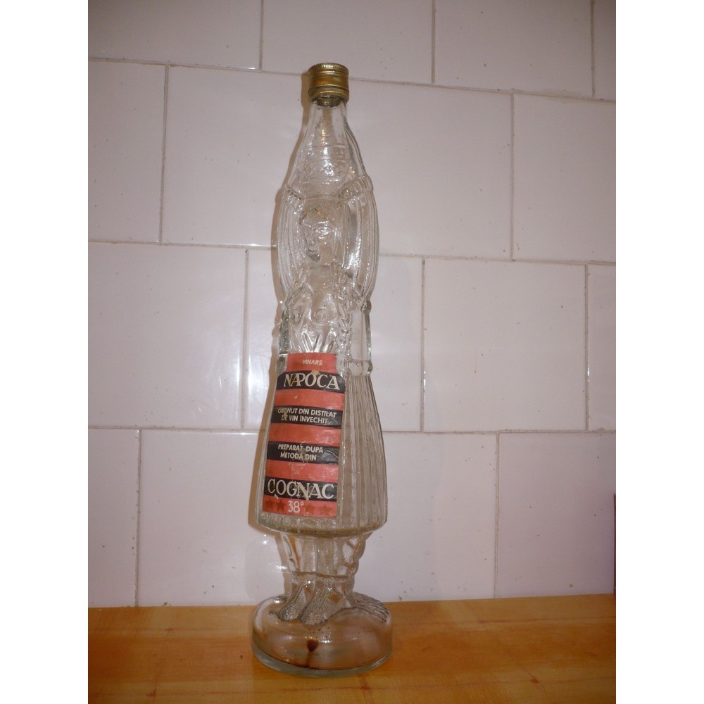 STICLA COGNAC NAPOCA ,TIP TARANCUTA CU ETICHETA ,PENTRU COLECTIE ...