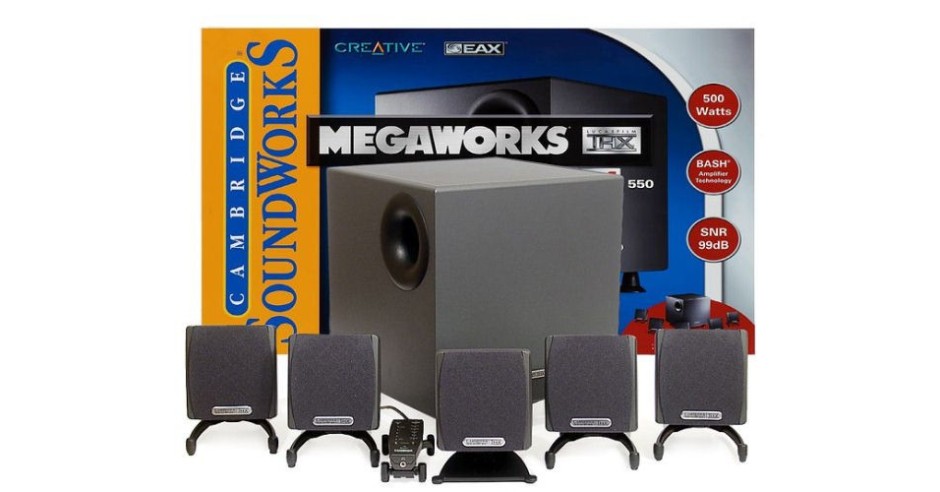 AUDIO SISTEM 5.1 CREATIVE THX 550 Cambridge Megaworks 500W MADE IN USA ...