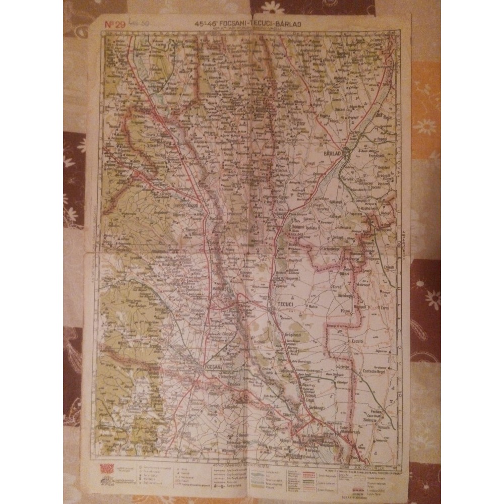 HARTA INTERBELICA - FOCSANI-TECUCI-BARLAD - NR.29 | Okazii.ro