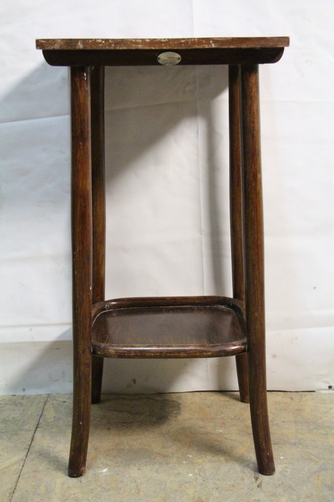 Masuta inalta din lemn masiv tip Thonet; Masa cafea; Piedestal - Okazii