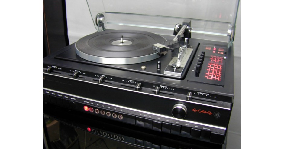 Audio sistem vintage ELAC Quadrosound 1000 cu pickup ELAC Miracord 660 ...