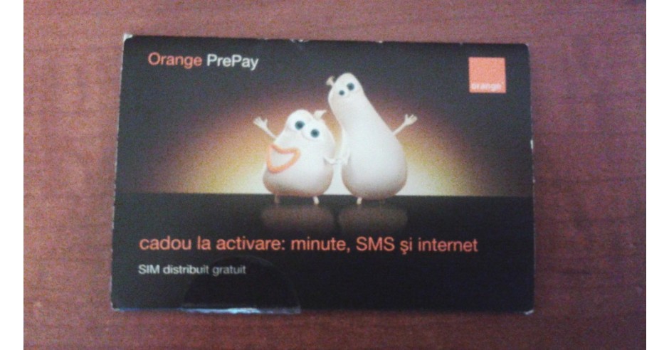 Cartela Orange PrePay - 5 Euro - sigilata | arhiva Okazii.ro