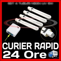 KIT SET 4 BECURI TIP TUB NEON UV 9W - PENTRU LAMPA CU TUBURI NEOANE UV ...